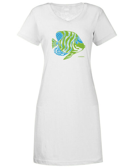 V Neck Dress Angel Fish – Marushka